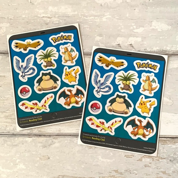 Pokemon | Other | Pokemon Stickers Sheets Set Of 2 Kids Charizard ...